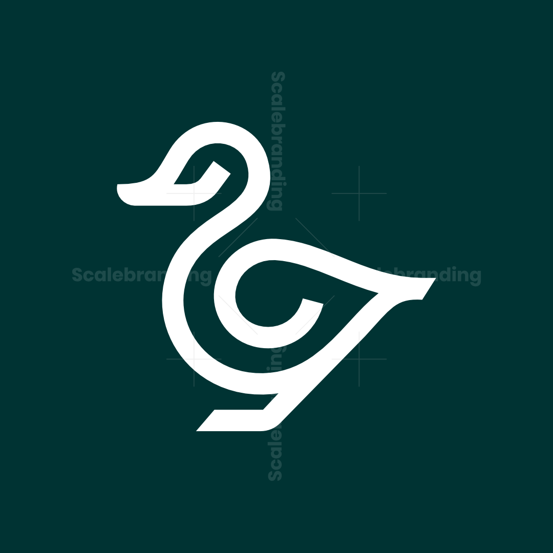 abstract line duck logo | Scalebranding