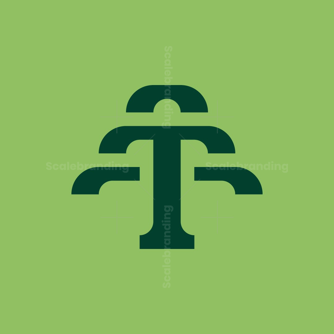 Letter T Tree Logo | Scalebranding