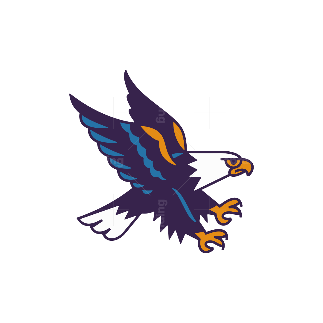 Eagle In Attack Position Logo Design | Scalebranding