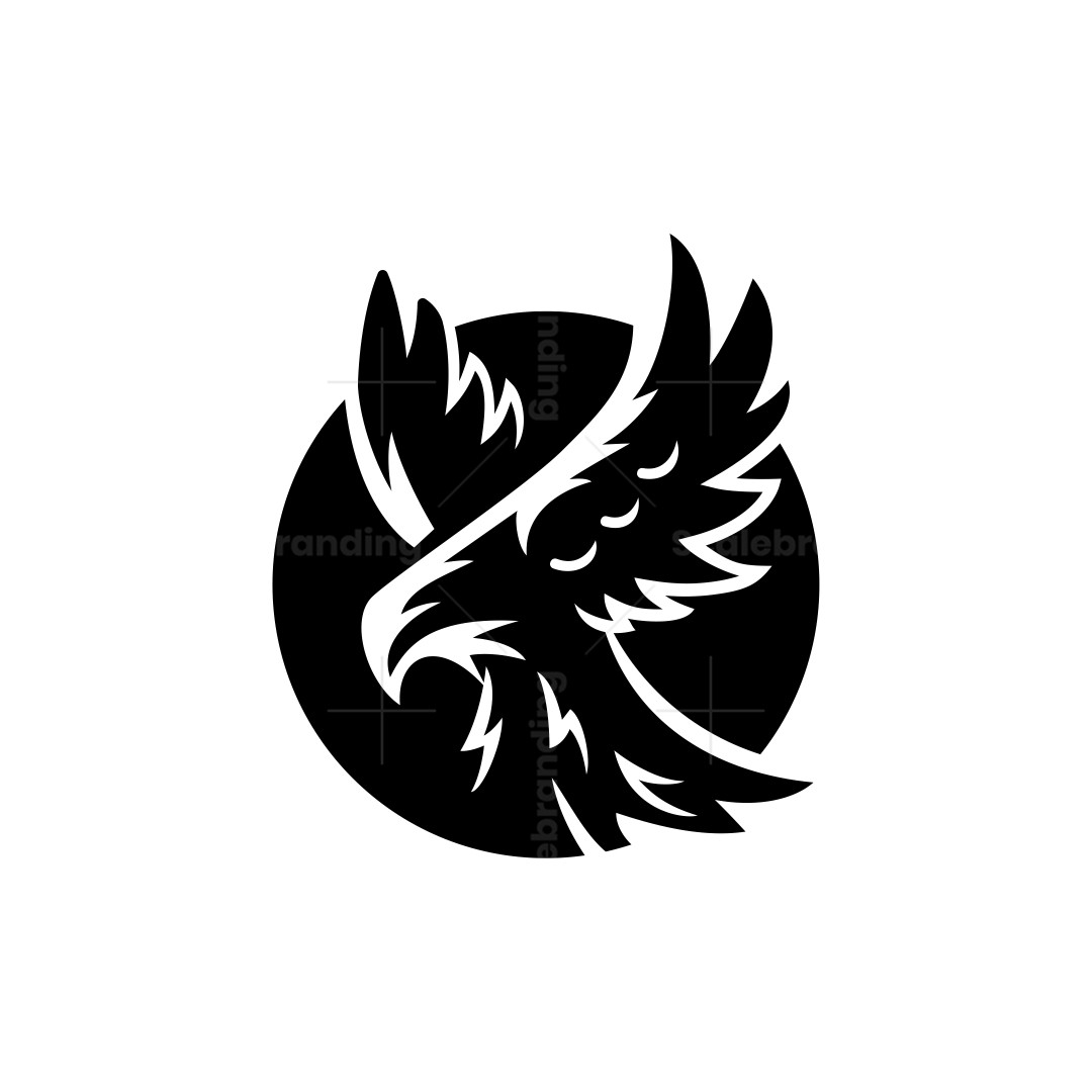 Eagle Drawing Logo Eagle Logo Design Template Royalty Free Vector