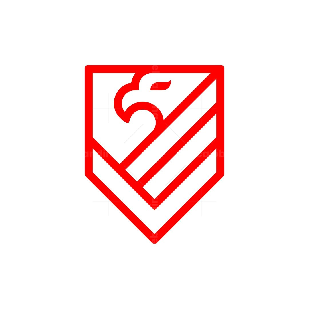 Blank Shield Logo Eagle