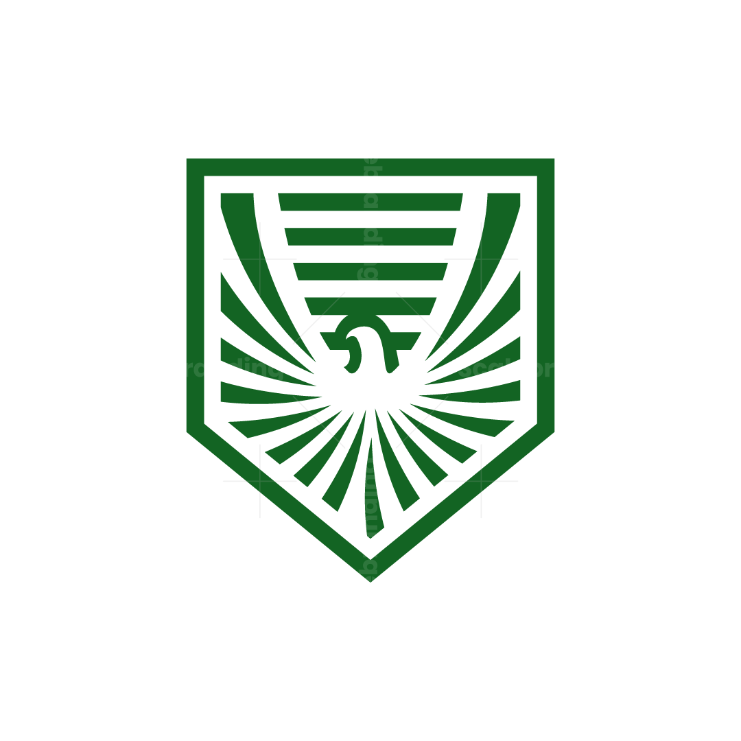 Elegant Eagle Bird Shield logo | Scalebranding