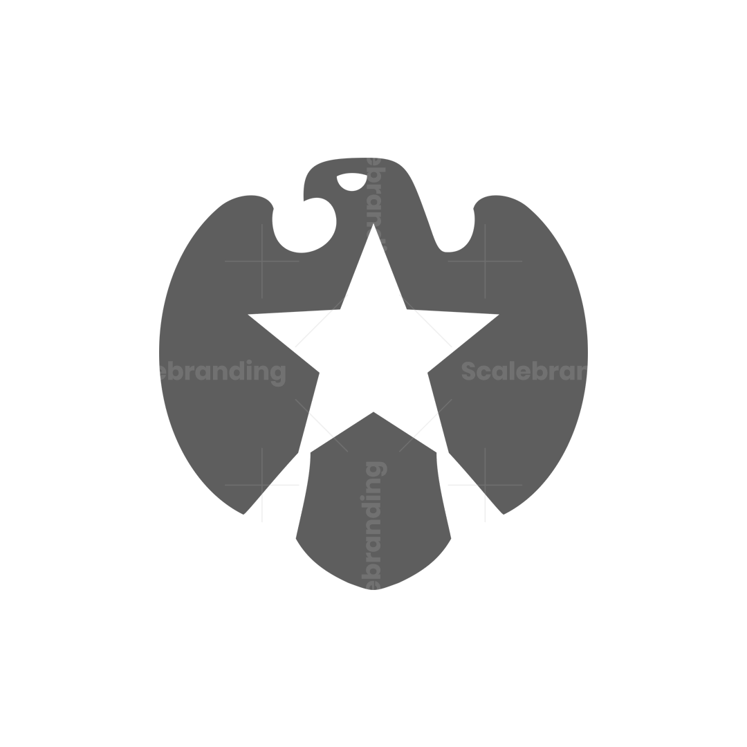 Eagle Star Negative Space Logo | Scalebranding