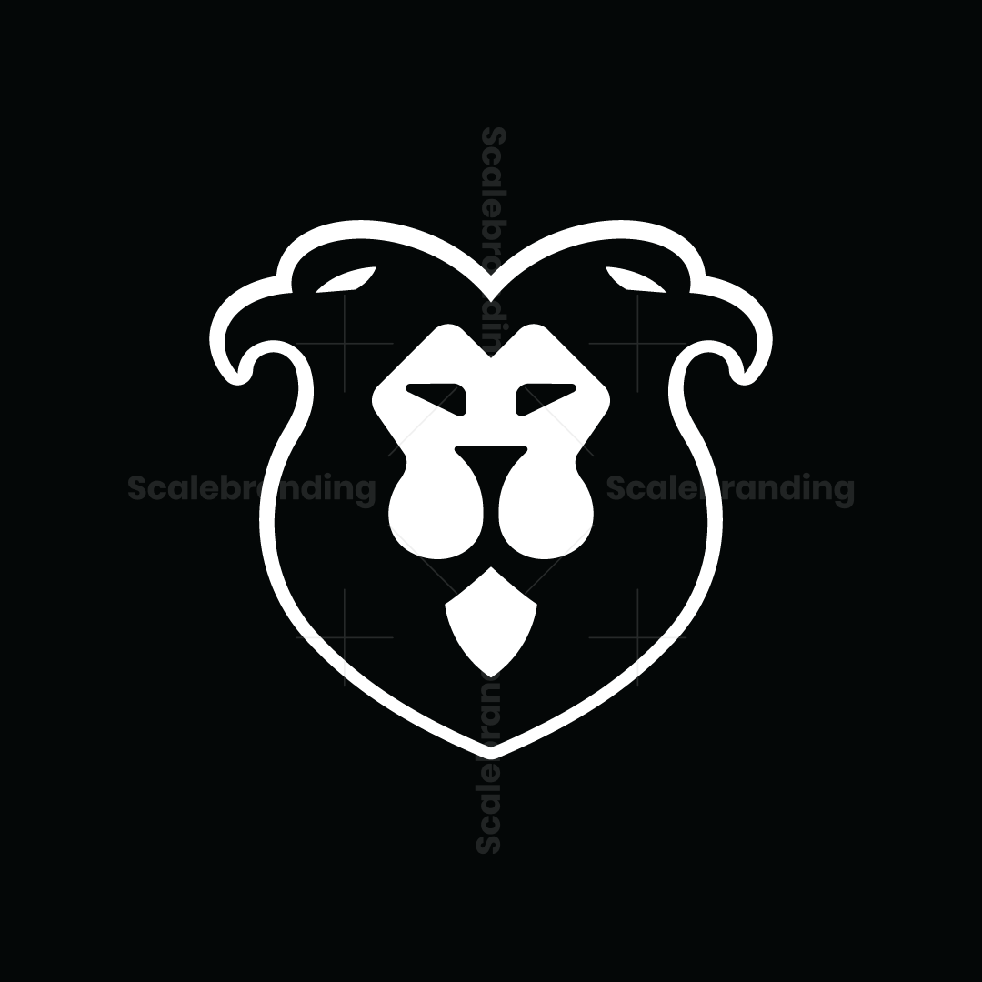 Eagles Lion Negative Space Logo | Scalebranding