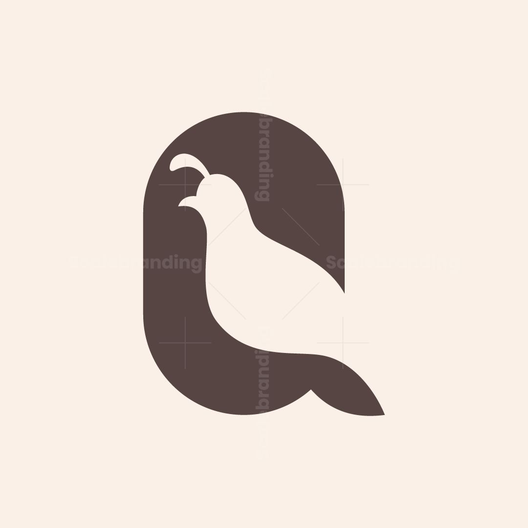 Gambels Quail Letter Q Logo | Scalebranding