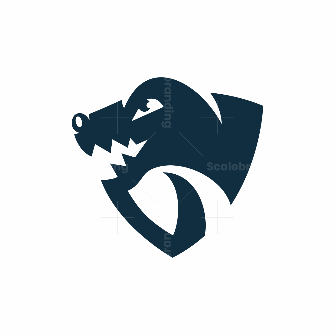 Dino Shield Simple Logo Combination | Scalebranding