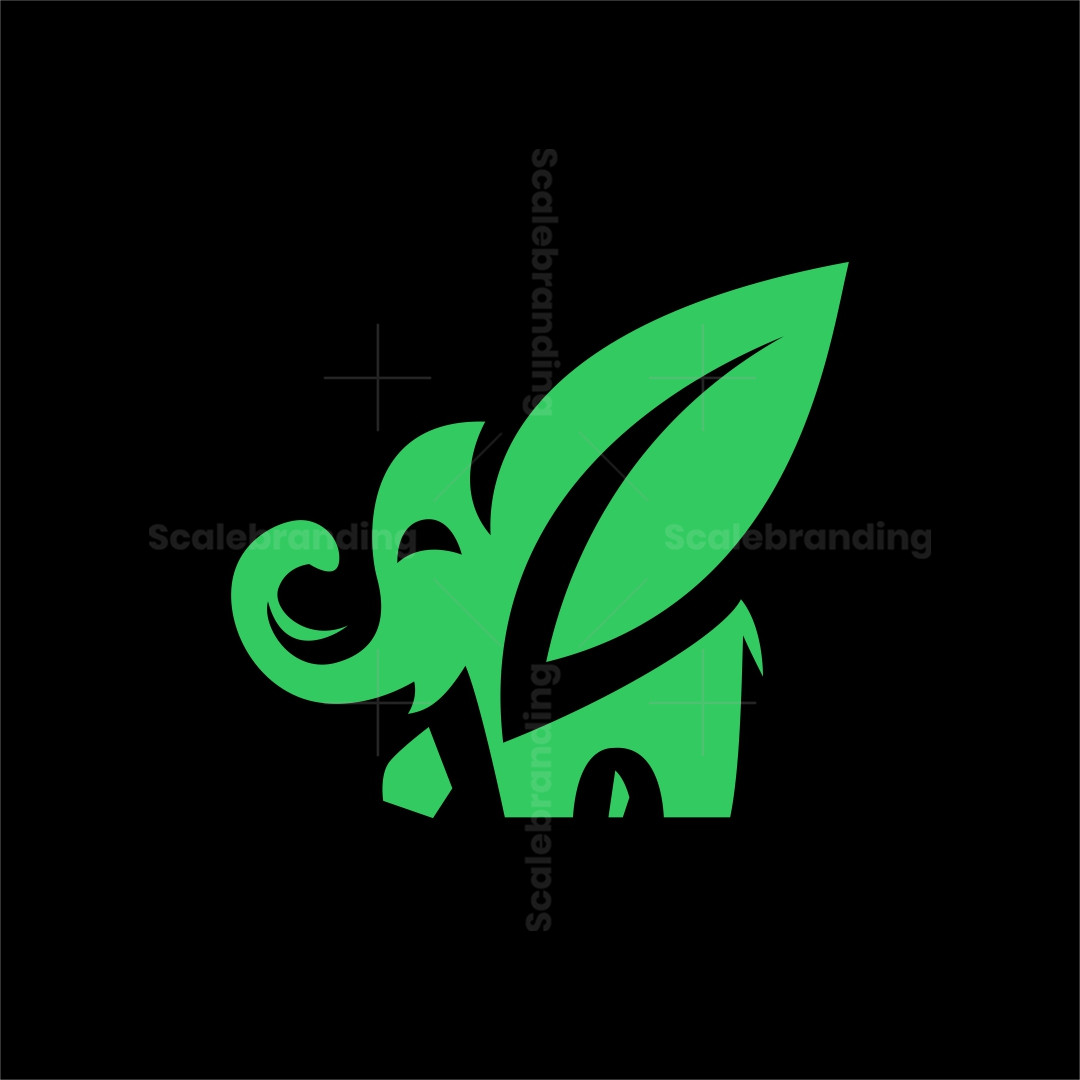 Eco Elephant Leaf Logo | Scalebranding