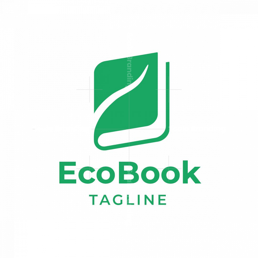Eco Book Green Education Logo | Scalebranding