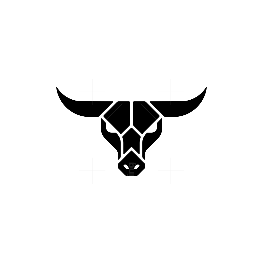 Modern Iconic Bull Face Logo | Scalebranding