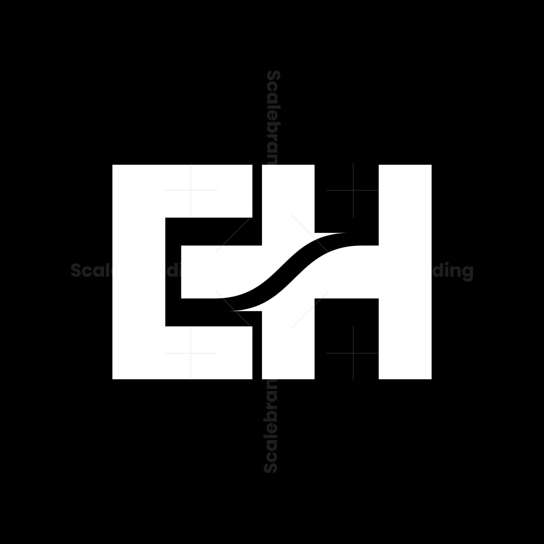 monogram lettermark eh medical cross logo | Scalebranding