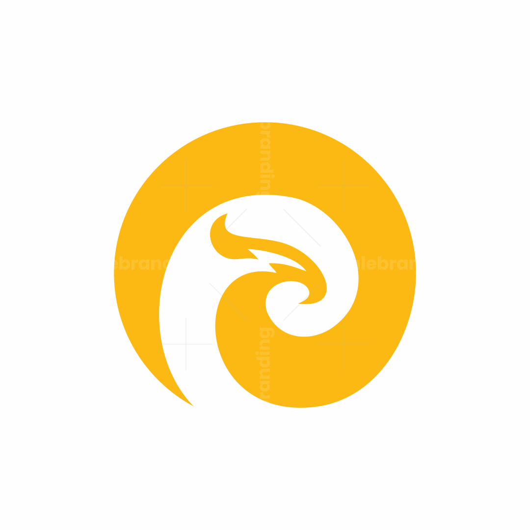 Lightning Phoenix Circle simple combination logo | Scalebranding