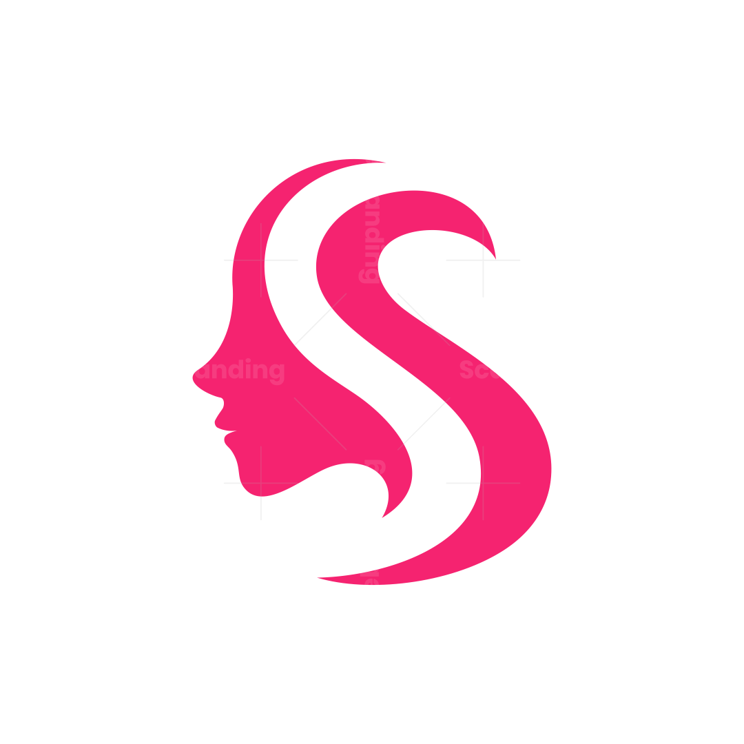 Women Hair Letter S logo | Scalebranding