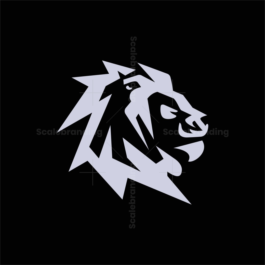 Edge Lion Head Logo | Scalebranding