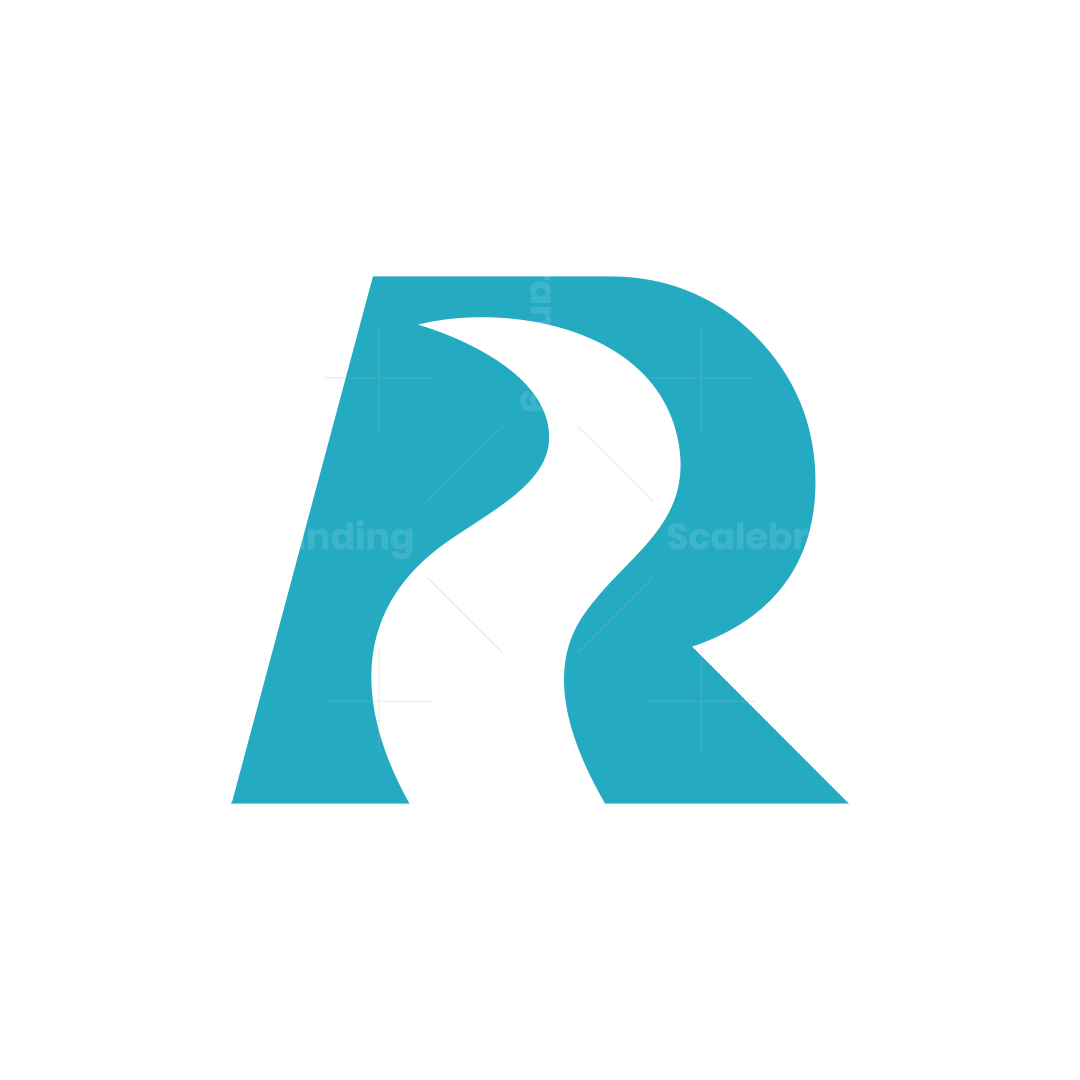 Initial Letter R Wave Logo | Scalebranding