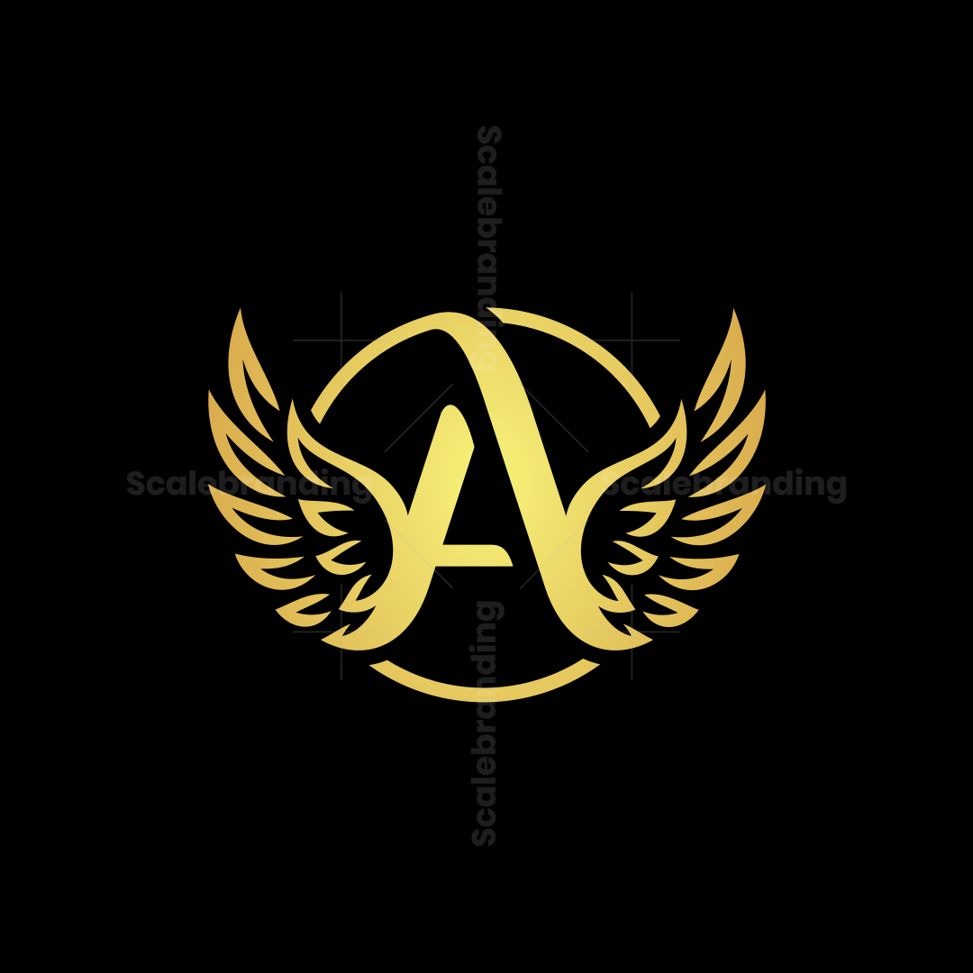 Winged Alpha Letter A Luxury logo | Scalebranding