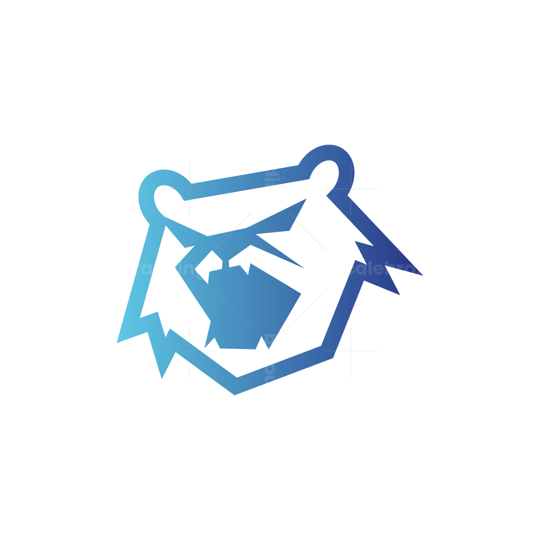 bear with angry face logo | Scalebranding