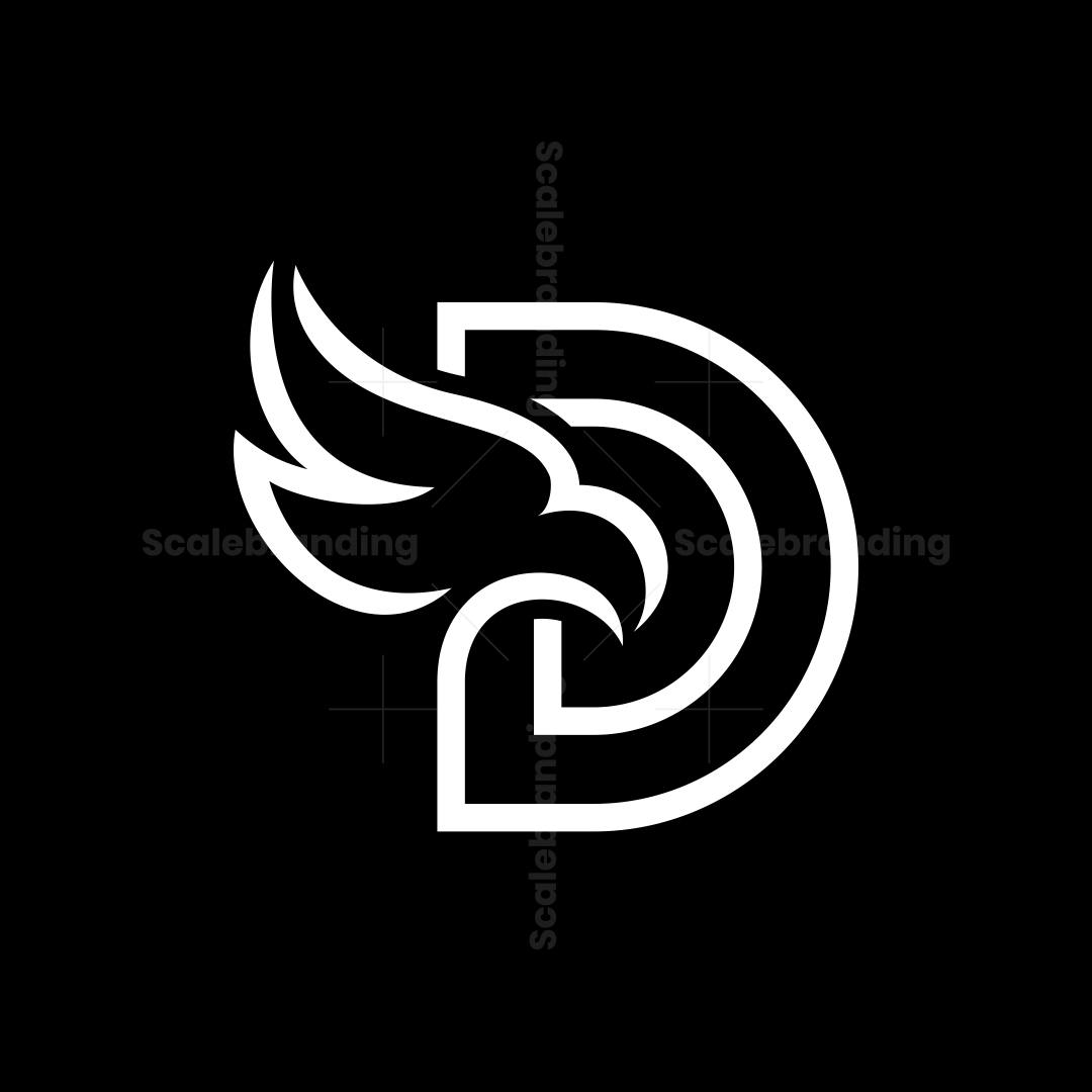 Eagle Head D Letter Logo | Scalebranding