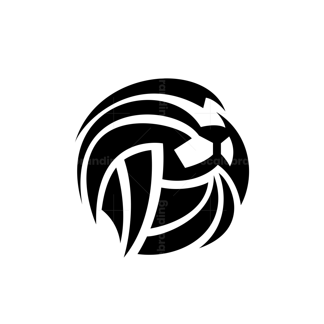 lion classcic ball football volleyball logo | Scalebranding