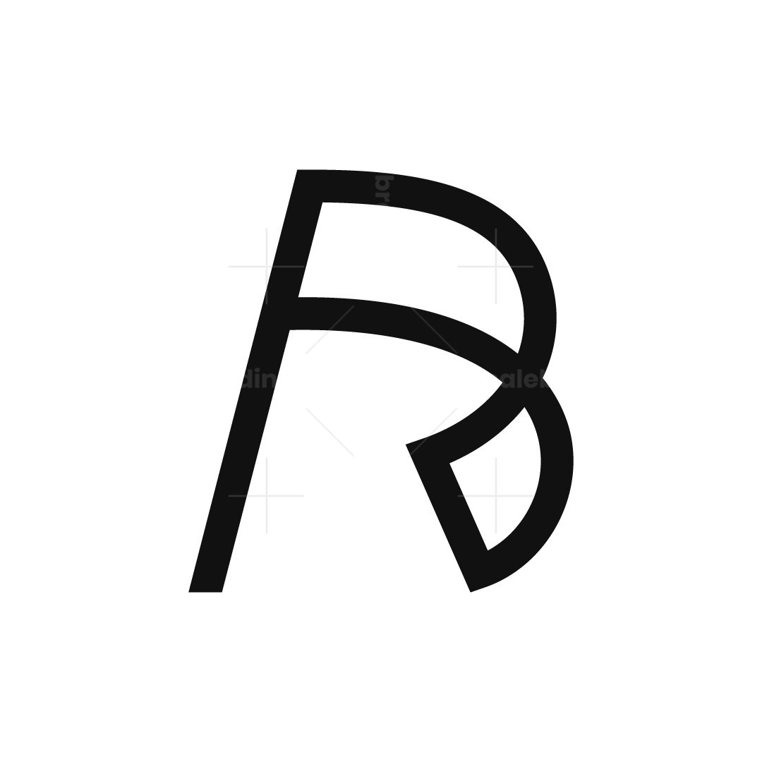 Minimalist Flag Letter RB Logo | Scalebranding