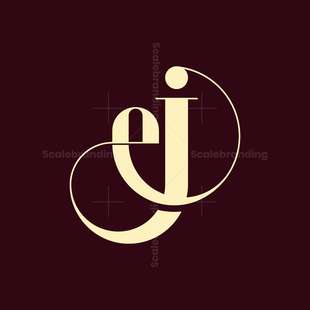 EJ Letters Monogram Logo | Scalebranding