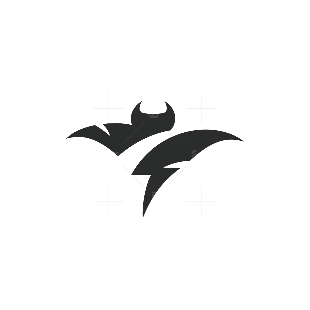 Lightbolt Electric Manta Ray Logo | Scalebranding