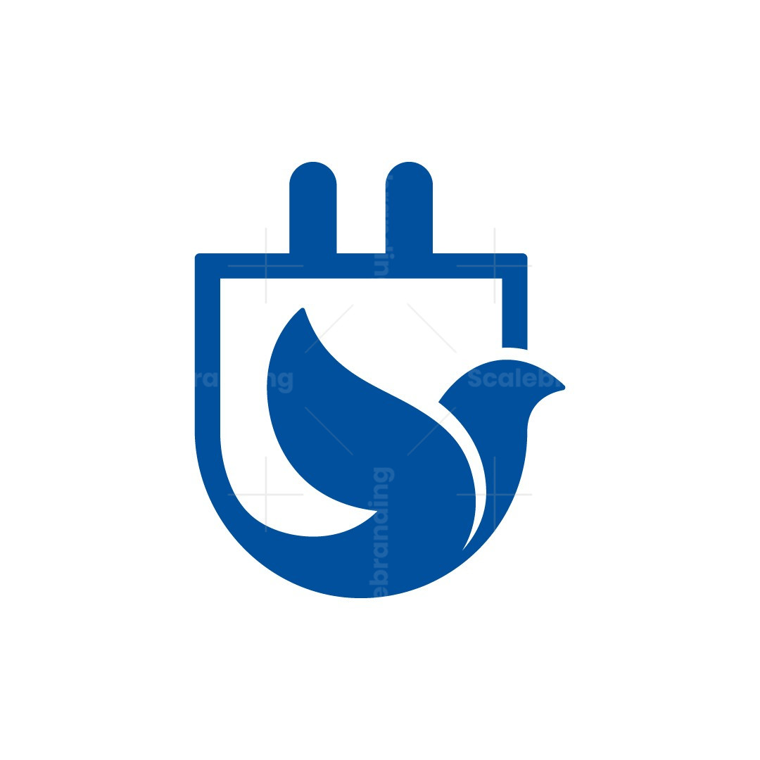 Electric Plug Bird Logo | Scalebranding