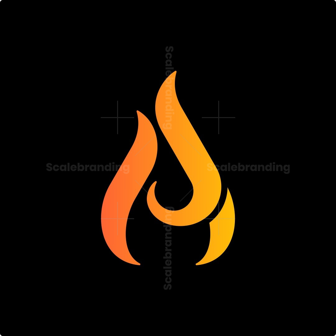 Elegant A Letter Fire Logo | Scalebranding