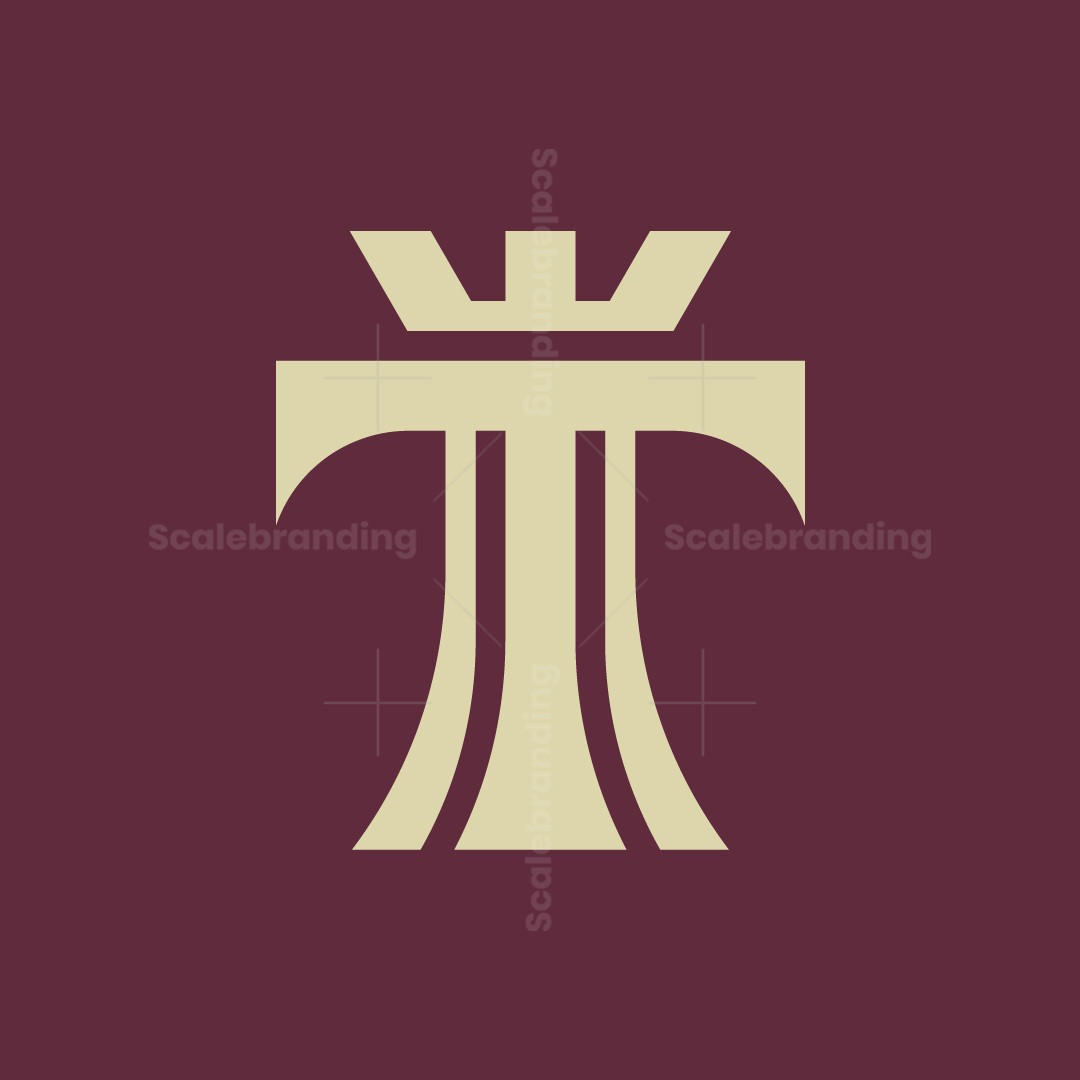 Elegant Crown T Letter Logo | Scalebranding