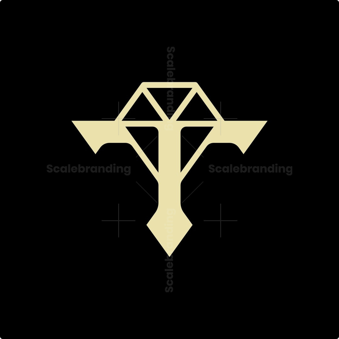 Elegant Diamond T Letter Logo | Scalebranding