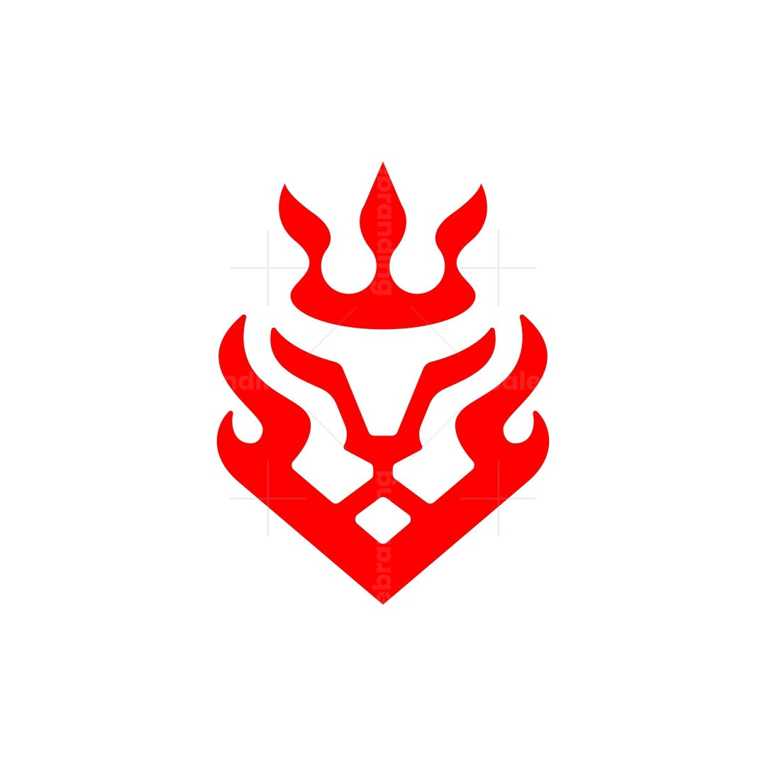 Elegant Fire Lion King Logo | Scalebranding