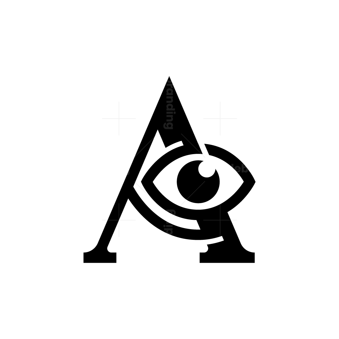 Elegant Letter A Eye Logo | Scalebranding