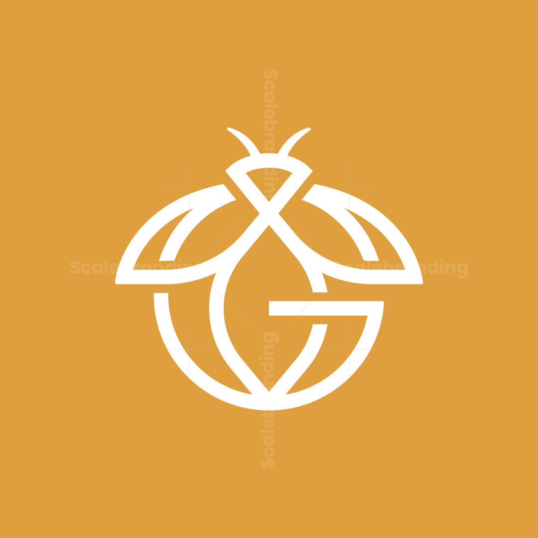 Elegant Letter G With Bee Logo | Scalebranding