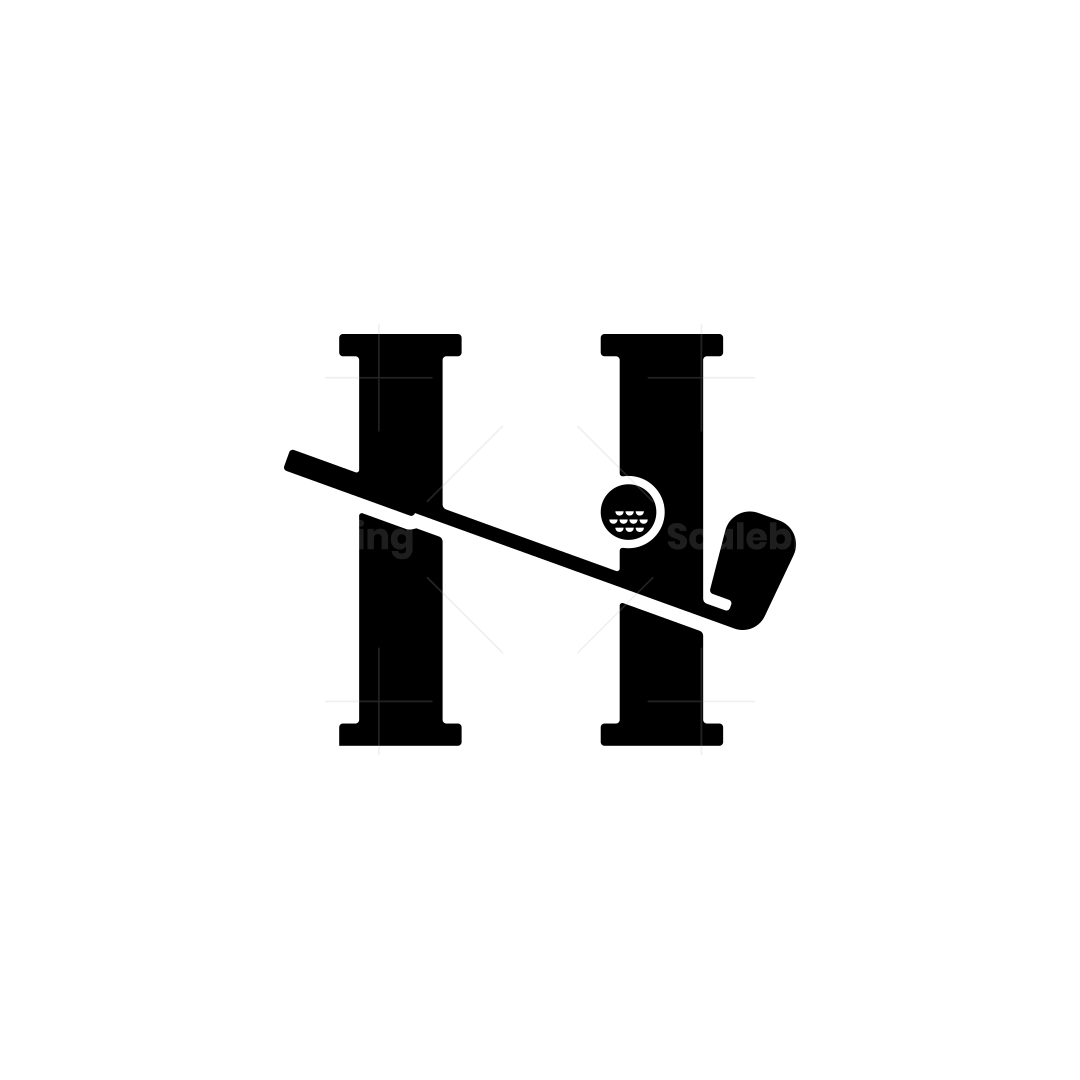 Elegant Letter H Golf Logo | Scalebranding