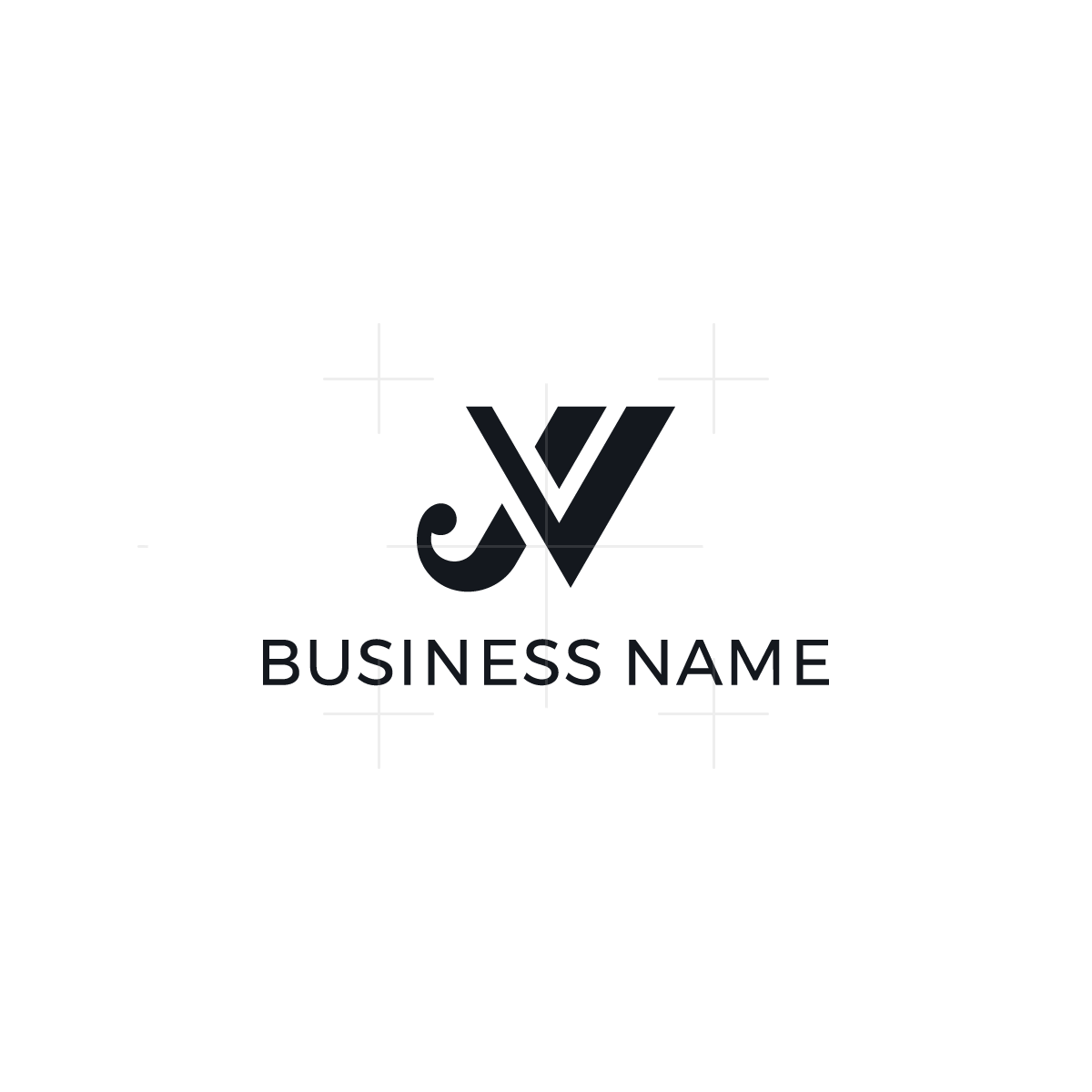 Elegant Letter JV Logo | Scalebranding