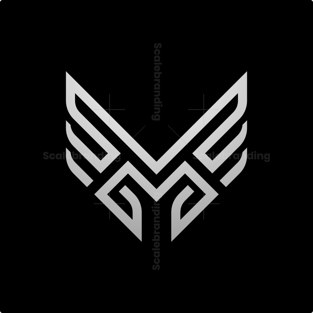 Letter M With Wings