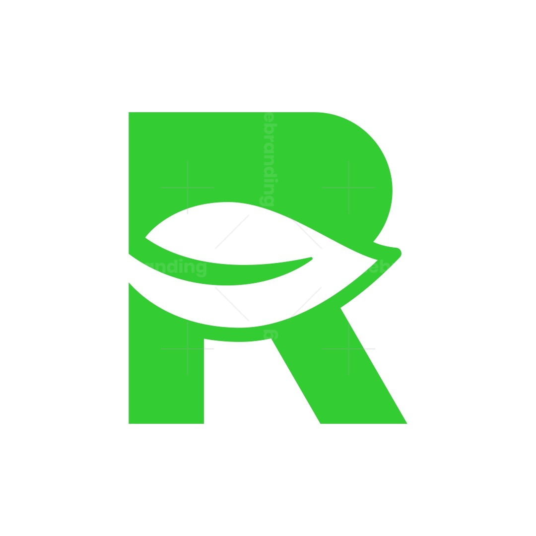 Elegant Letter R Leaf Logo | Scalebranding