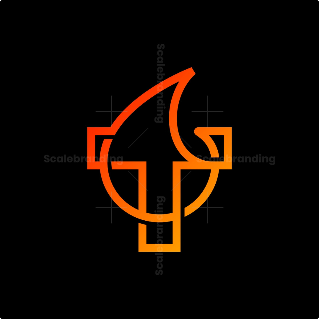 Elegant Letter T Fire Logo | Scalebranding