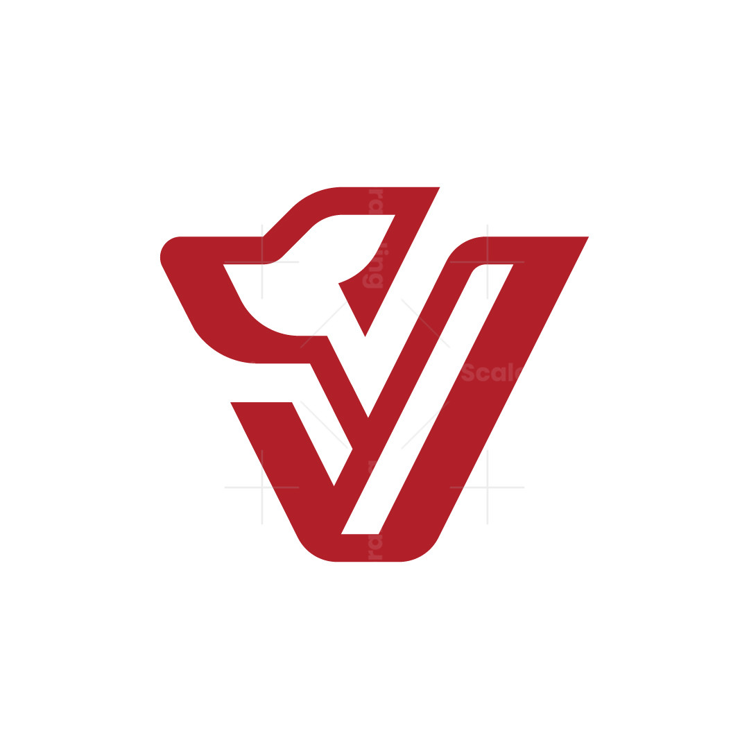 Elegant Letter V Dog Logo | Scalebranding