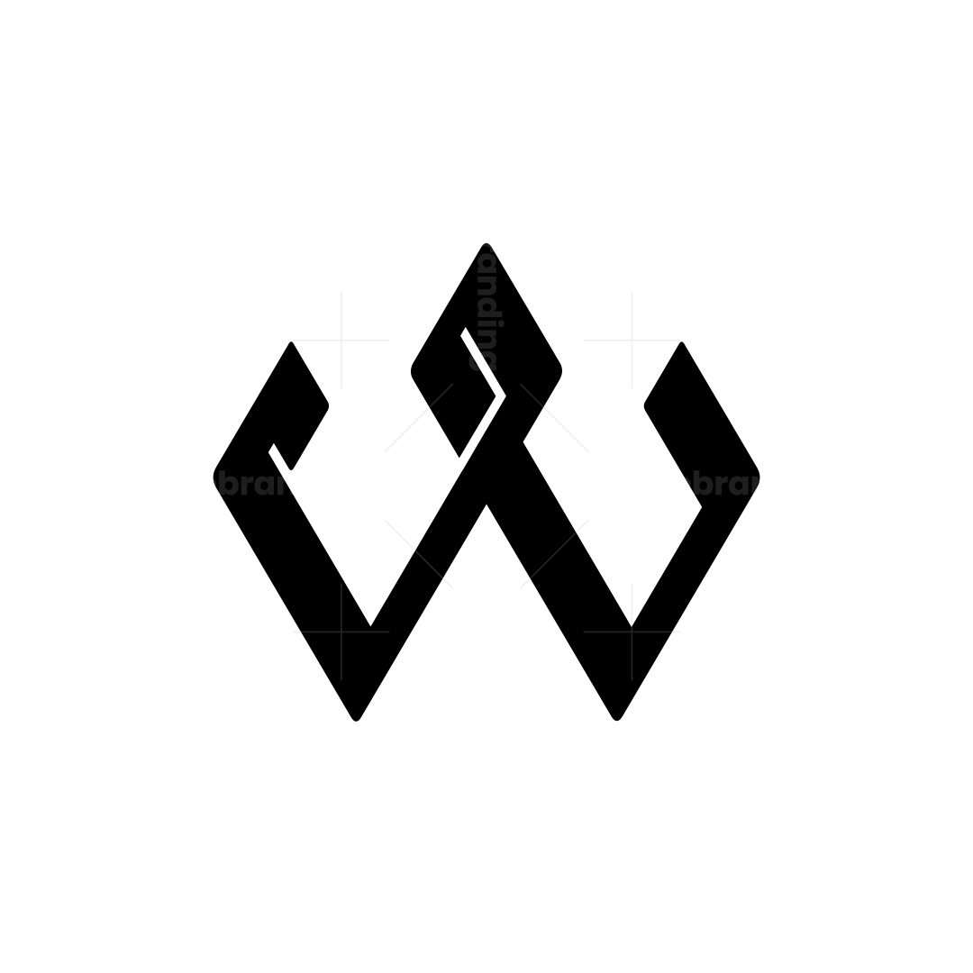 Letter W Glyph Elegant Lettermark Logo | Scalebranding