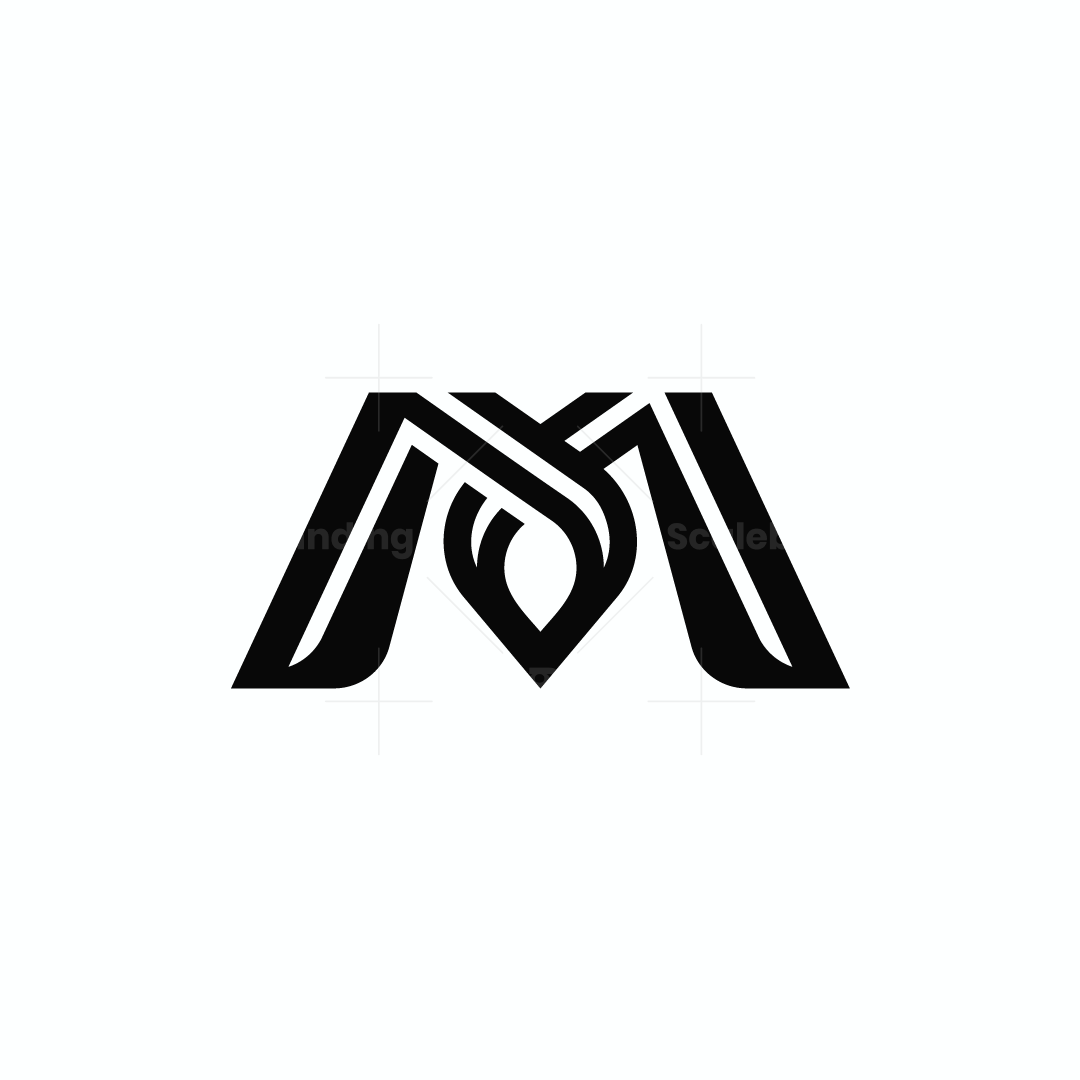 Elegant M Letter Mark Logo | Scalebranding