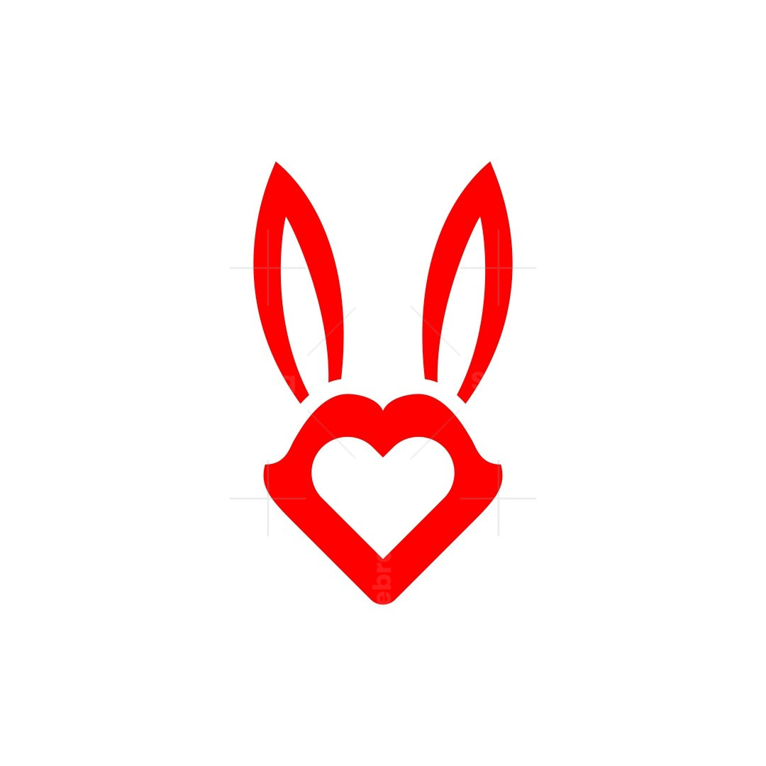 Elegant Rabbit Love Logo | Scalebranding