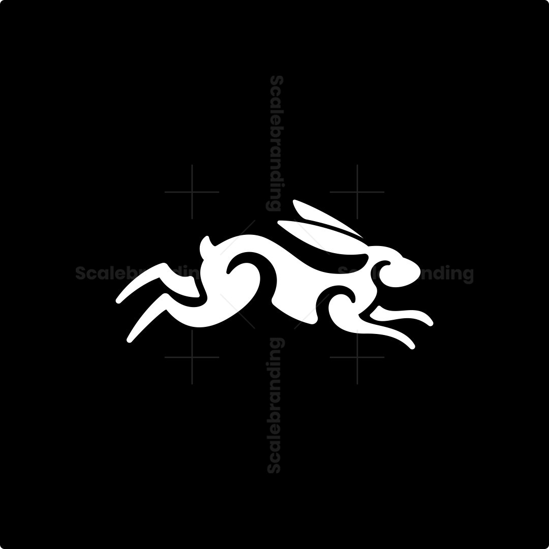 Elegant Running Rabbit Logo | Scalebranding