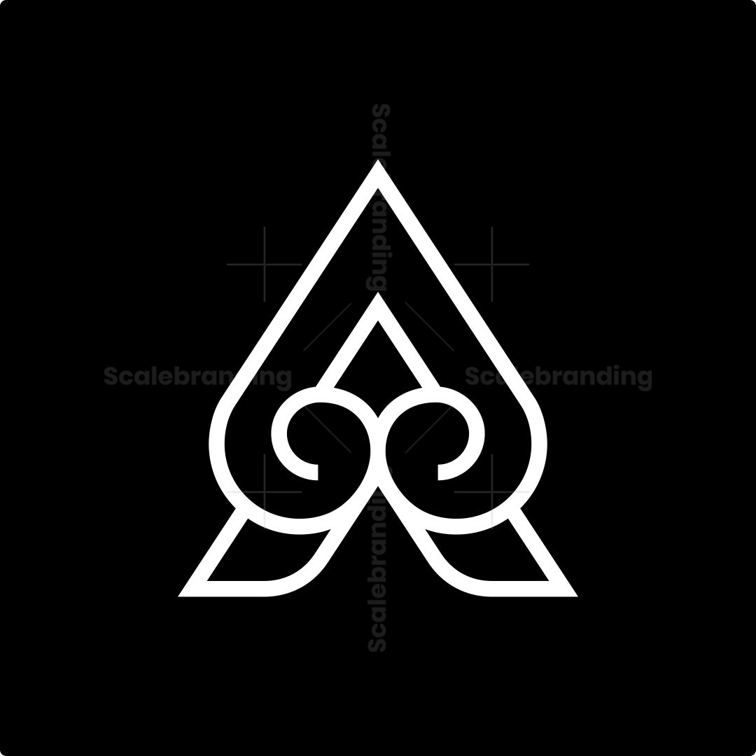 Elegant Spade A Letter Logo | Scalebranding