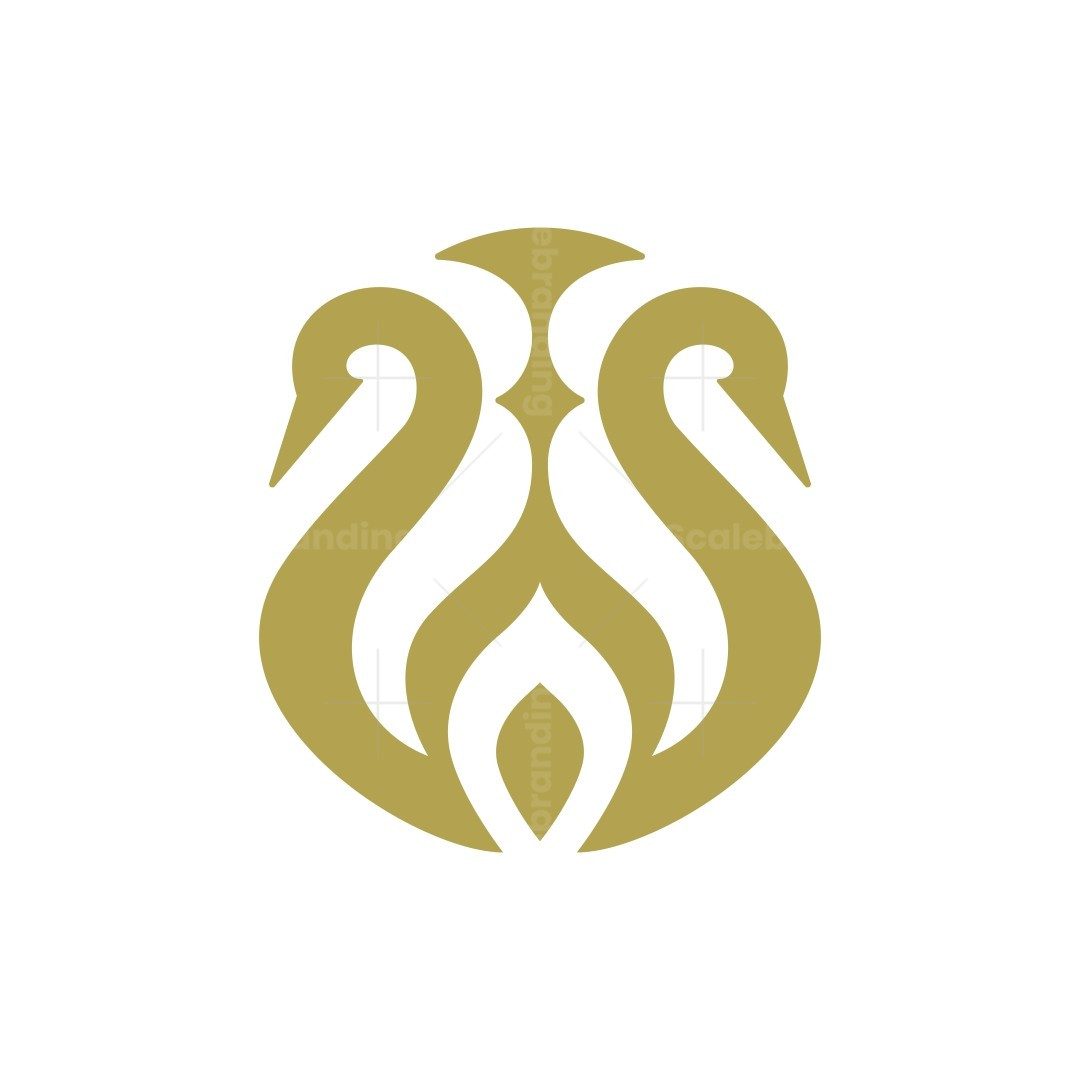 Elegant Twin Swan Logo | Scalebranding
