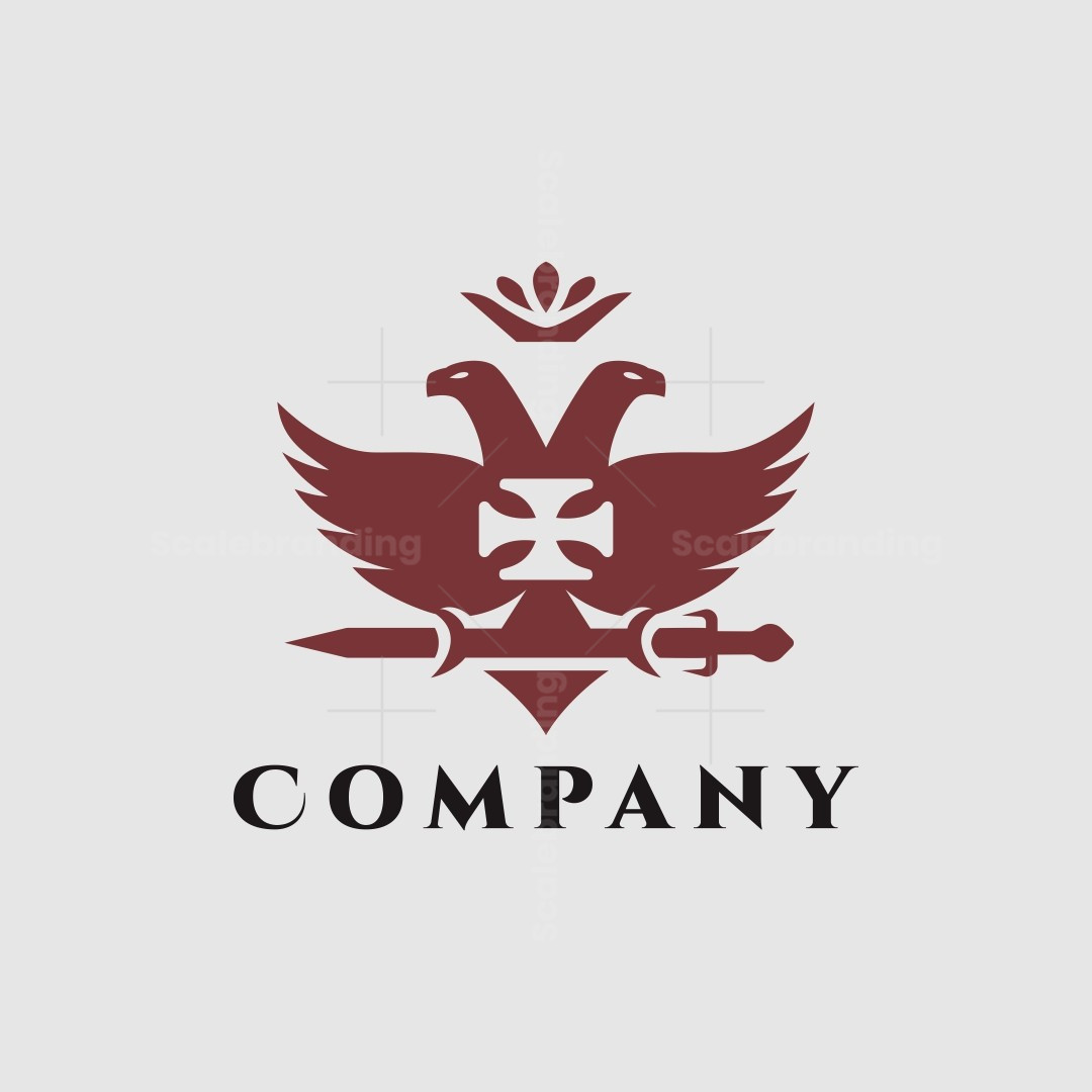 Elegant Two Head Eagle Logo | Scalebranding