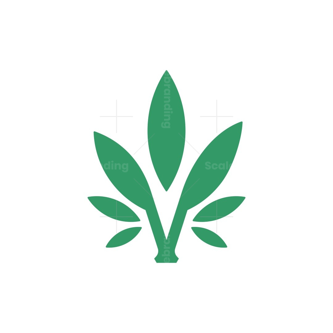 Elegant V Letter Cannabis Logo | Scalebranding