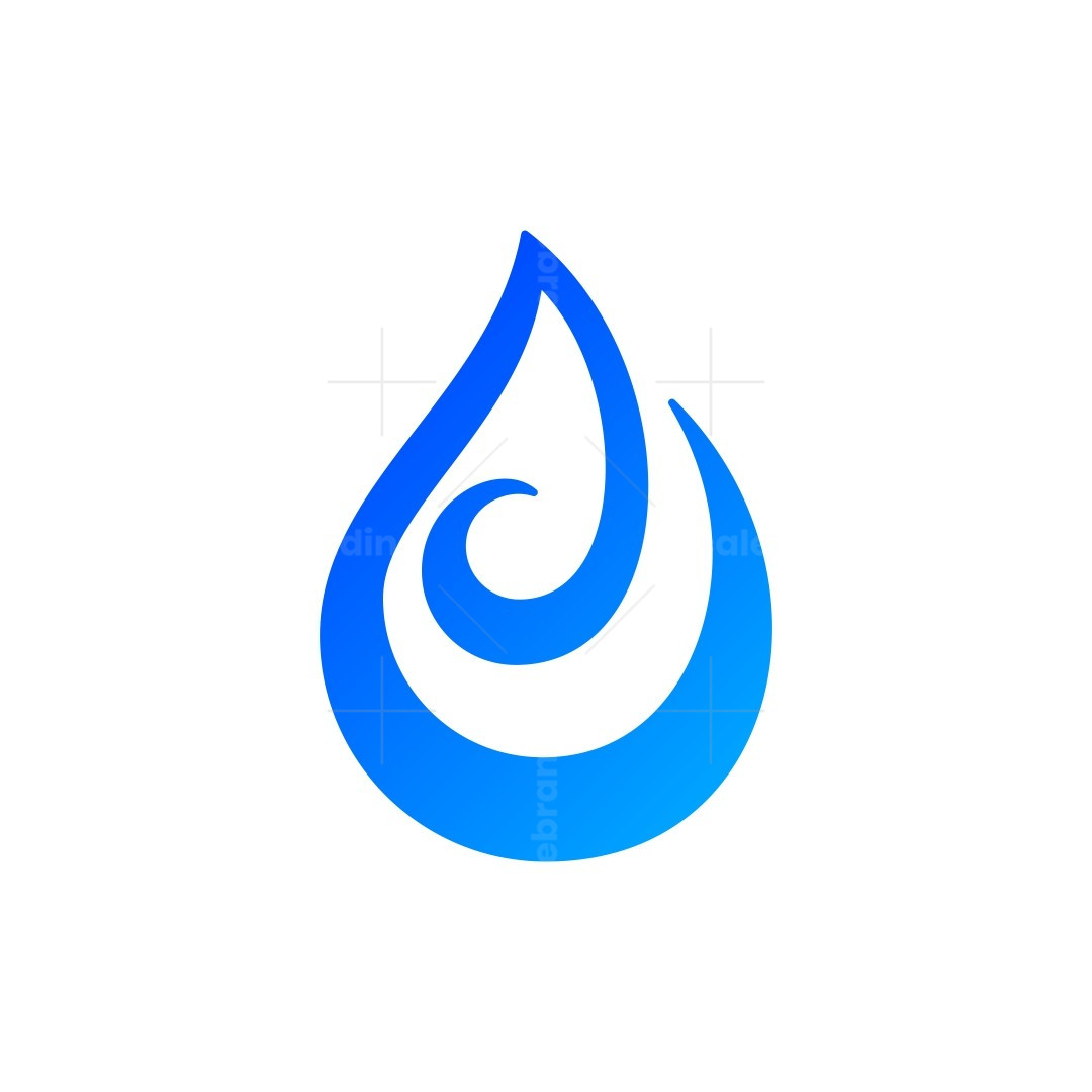 Elegant Water Drops Logo | Scalebranding
