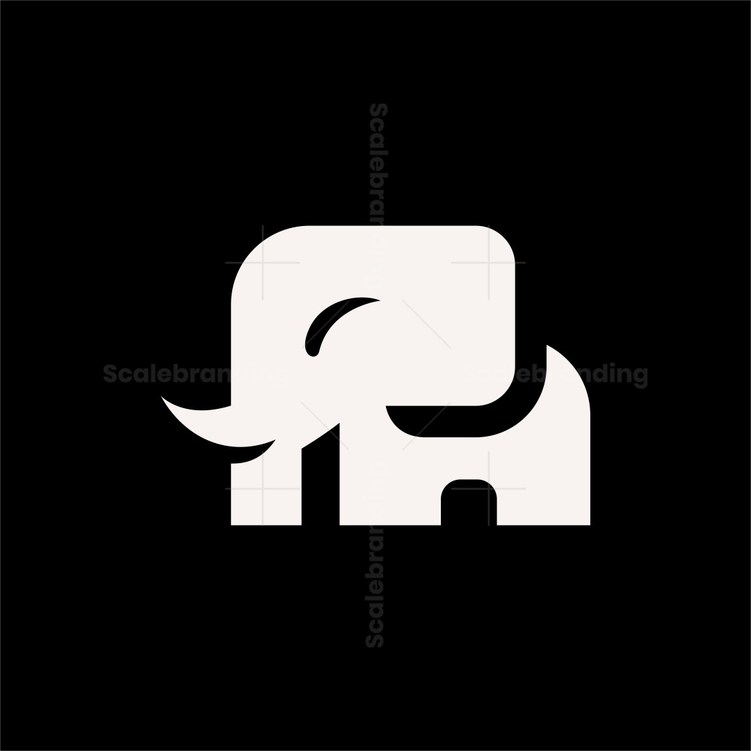 Elephant Geometric Logo | Scalebranding