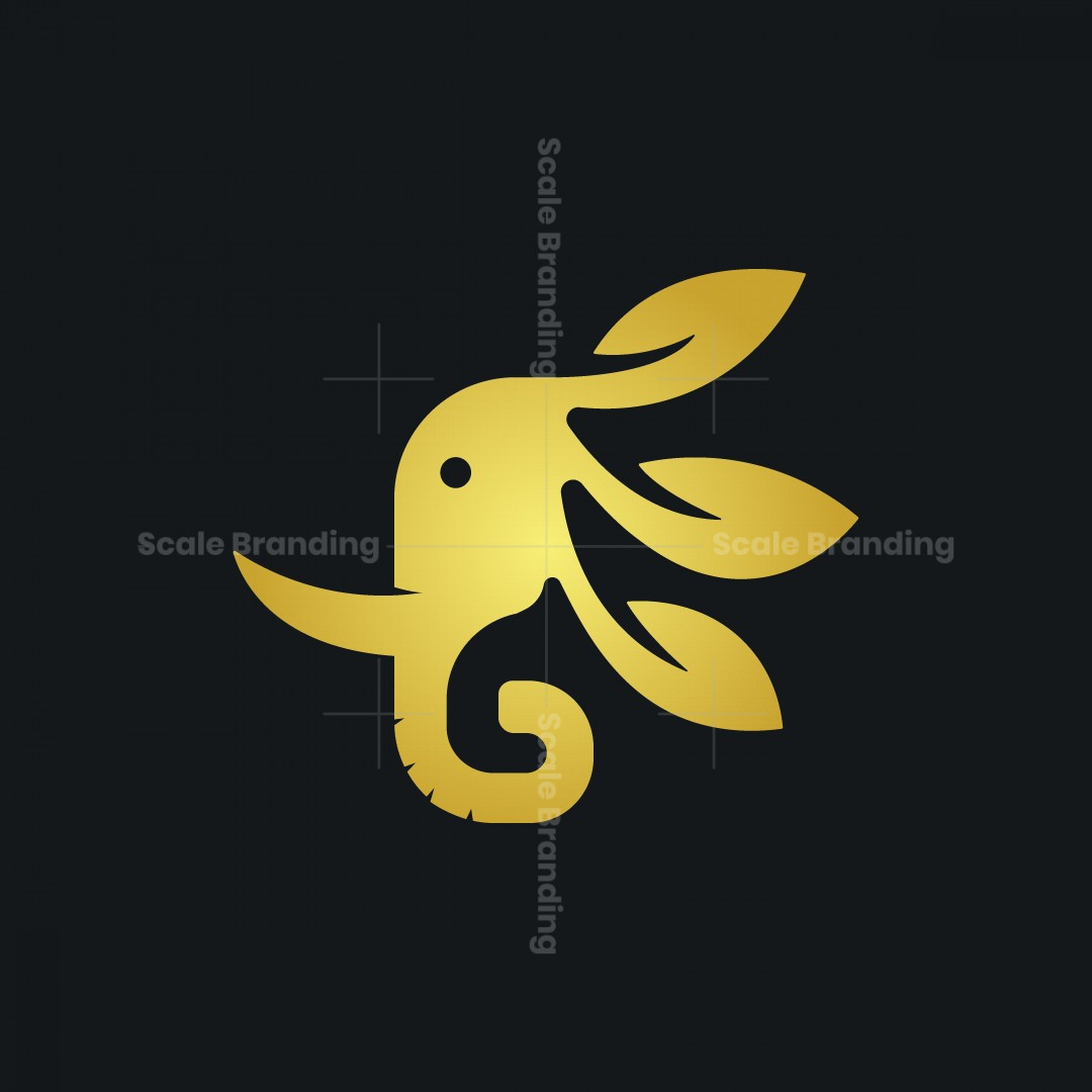 Elephant Gold Nature Logo | Scalebranding