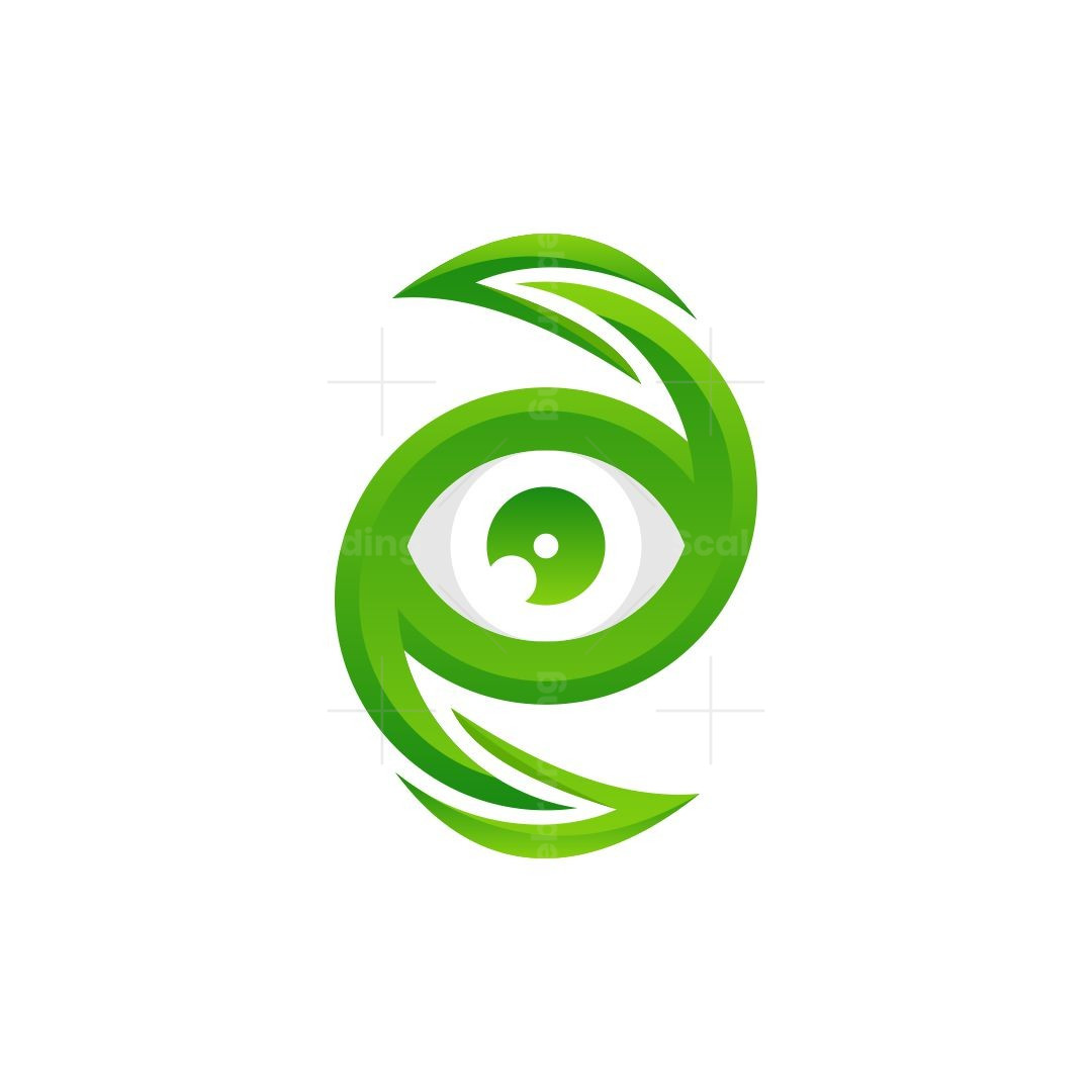 Green Swirl Eye Logo